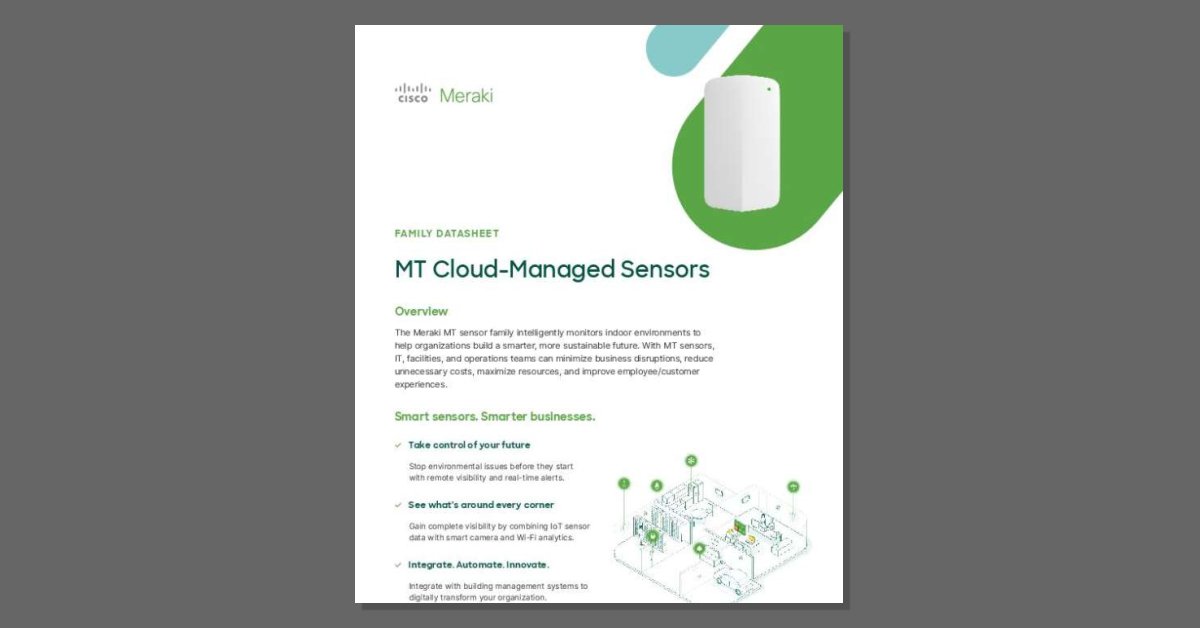 MT Cloud-Managed Sensors