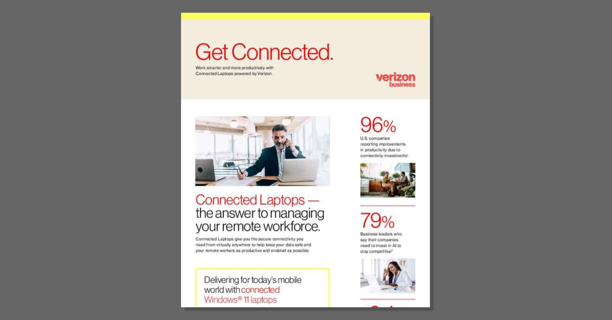 Work smarter and more productively with Connected Laptops powered by ...