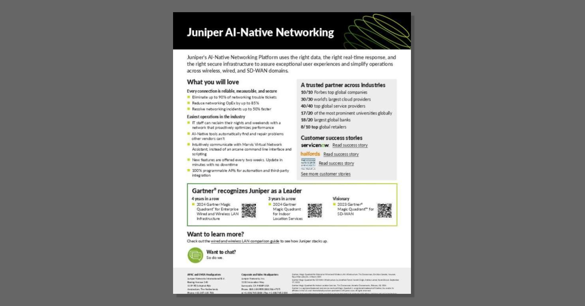 Juniper AI-Native Networking