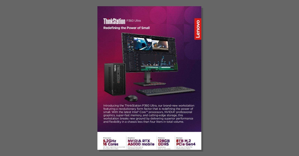 ThinkStation P360 Ultra: Redefining the Power of Small