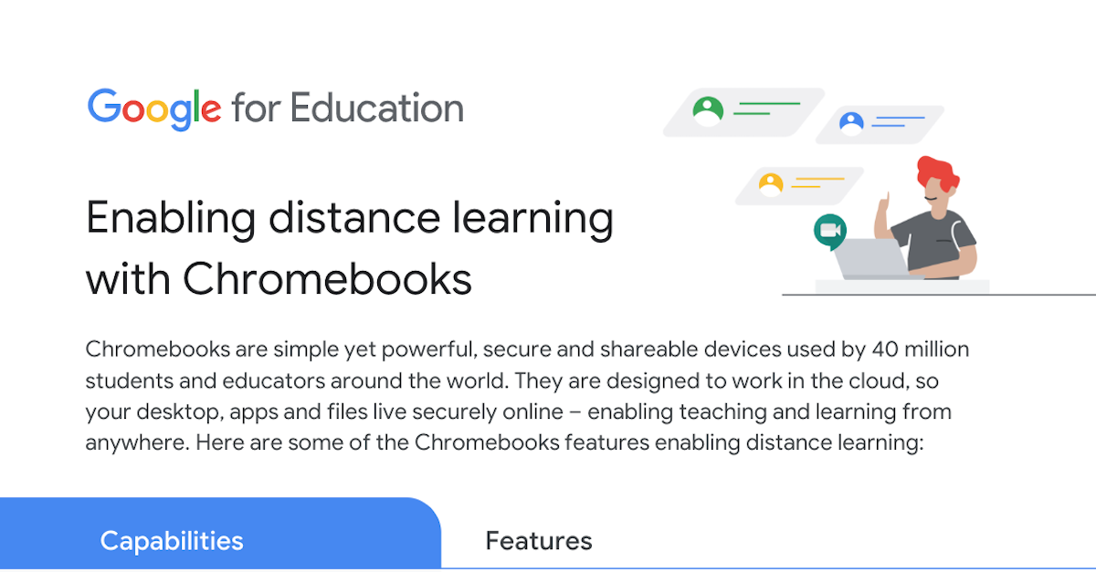 Enabling distance learning with Chromebooks